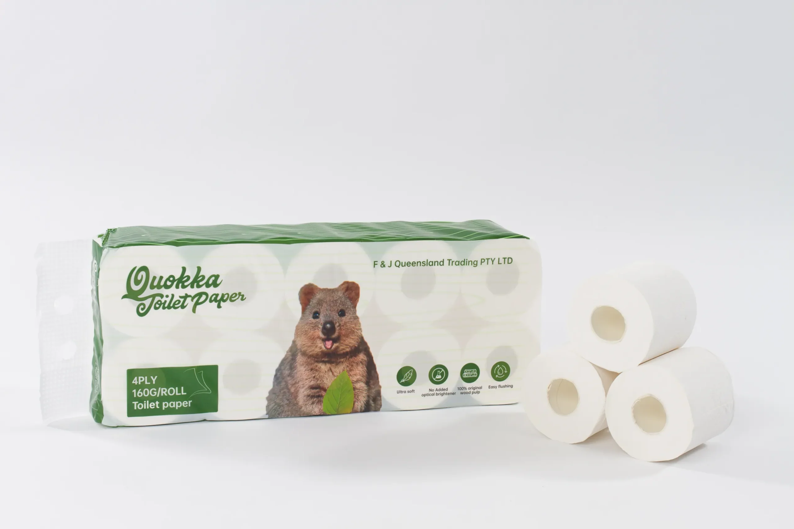 QUOKKA Toilet Paper Rolls-No Wrapper (80 Rolls/Carton) - FJ Trading SPC ...